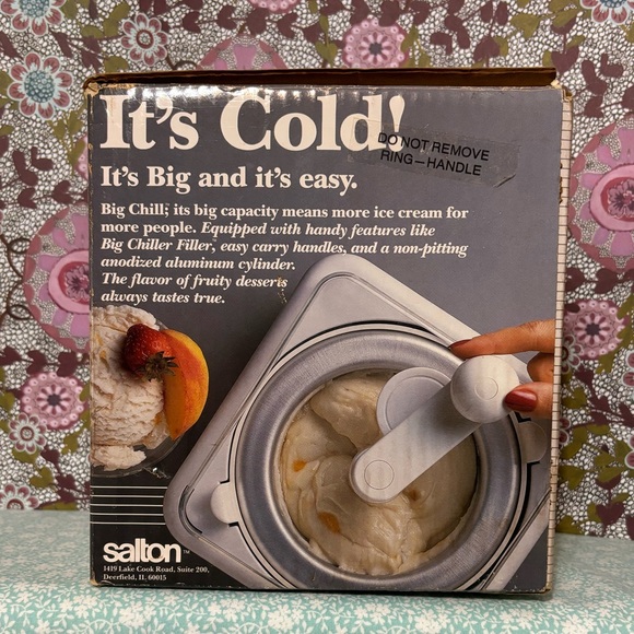 Salton | Kitchen | Vintage Salton Non Electric Ice Creamfrozen Delight ...